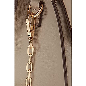 Anne Klein Top-Handle Satchel with Embossed Logo Stone One Size