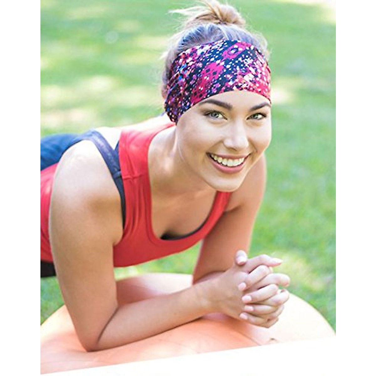 KALILY 12PCS Headband Bandana - Face Mask Headwear Neck Gaiter Shield Scarf