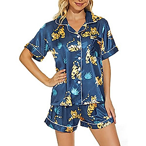 VENTELAN Women's Pajama Set Plus Size Super-Soft Short & Long Sleeve Top With Pants Two-piece Pjs Set,2XL