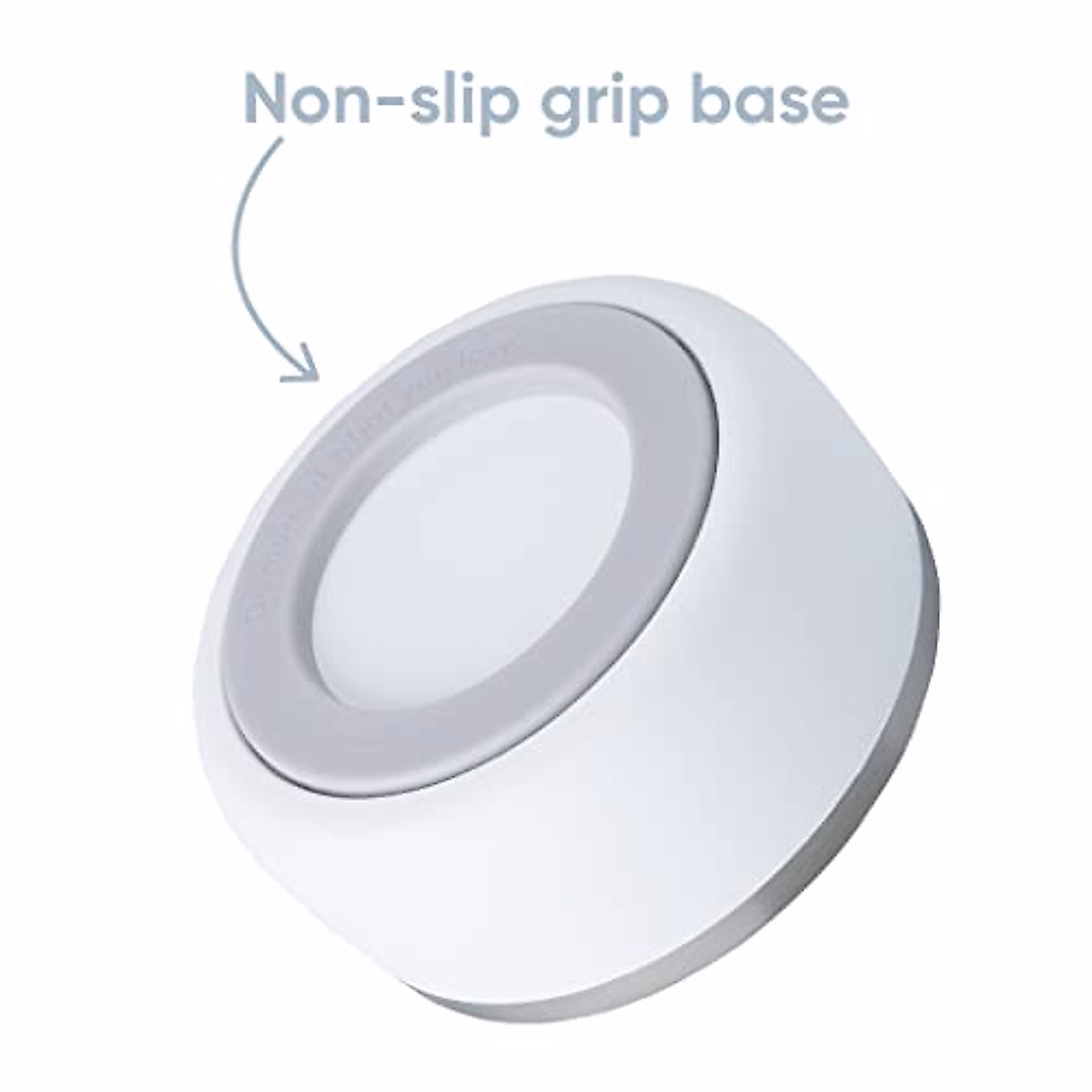 Owala Pet Bowl - Durable Stainless Steel, Food and Water Bowl for Dogs, Cats, and All Pets, Non-Slip Base, 24oz, White (Shy Marshmallow)