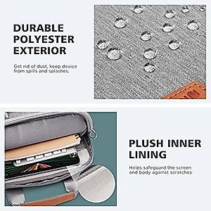 NIDOO Tablet Shoulder Bag for 10.2" iPad 9 / 10.5" 11" iPad Pro / 10.5" 10.9" iPad Air, Laptop Sleeve Messenger for 10.5" Surface Go 3 / 10.8" Surface 3 / 11.5" Tab P11 Pro, 10"-11" Tablet Carry Case