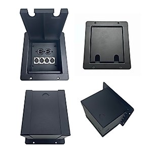 ProCraft Pro Audio Recessed Stage Floor Box.1 AC Duplex 4 Channel Any Config …