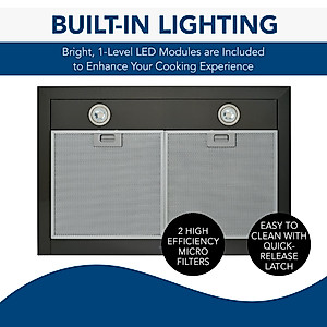 Broan-NuTone BWS1304BLS Range Hood, 30-Inch, Black Stainess Steel