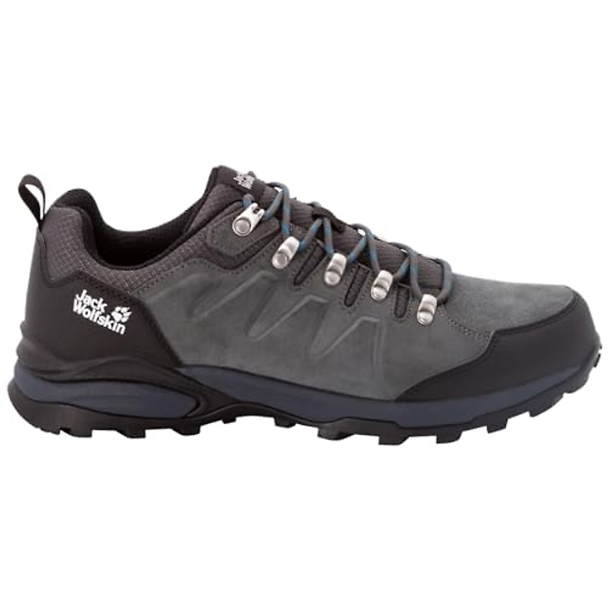 Jack Wolfskin Men's Refugio Texapore Low M Hiking Shoe, Grey/Black, 9.5