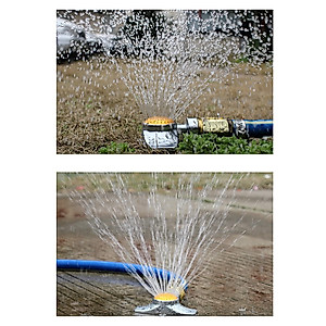 SYOOY 360 Degree Metal Spot Sprinkler,Small Sprinkler Garden Sprinklers for Small Areas Lawn Sprinklers for Yard Circle Pattern Sprinkler with Gentle Water Flow Garden Watering Coverage Up to 30ft
