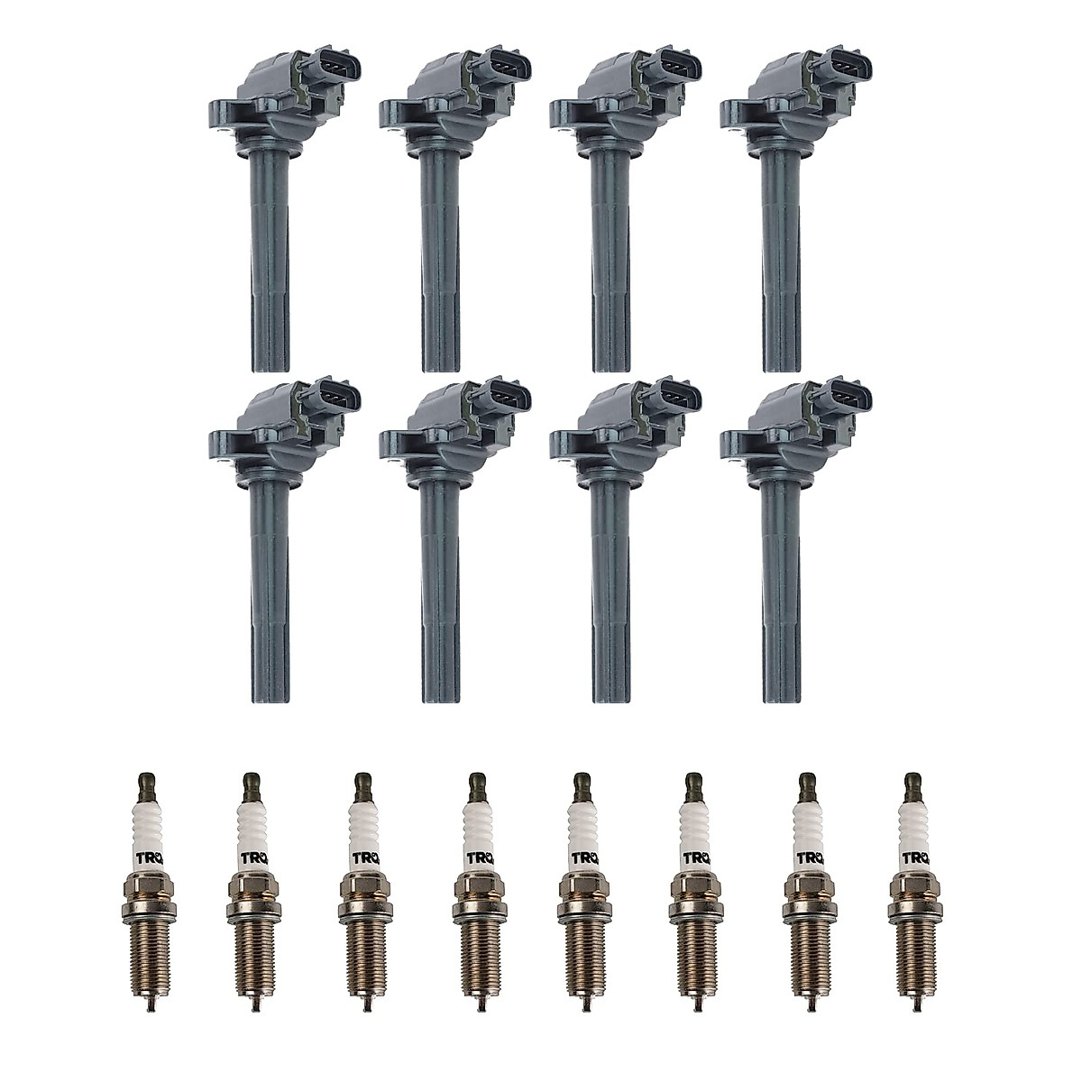 TRQ Ignition Coil & Iridium Spark Plug Kit Set for Lexus GS400 LS400 SC400 V8