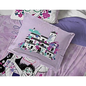 Disney Encanto The Magical Madrigal Sisters 7 Piece Queen Size Bed Set - Includes Comforter & Sheet Set Bedding - Super Soft Fade Resistant Microfiber (Official Product)