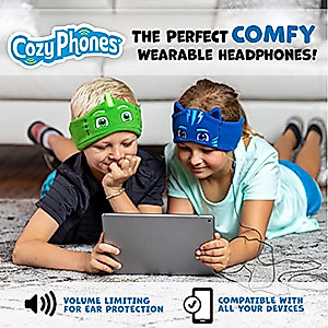 PJ Masks Catboy Kids Headphones by CozyPhones - Over The Ear Headband Headphones - Volume Limited with Thin Speakers & Soft Fleece Headband