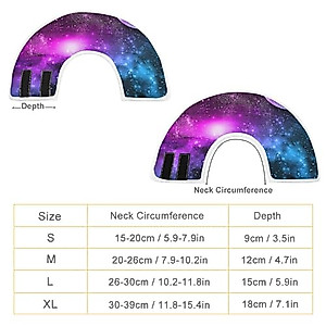 Colorful Galaxy Soft Dog Cone Collars Protective Adjustable Cat Recovery Collar to Stop Licking XL