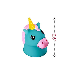 ArtCreativity Unicorn Water Squirt Toys for Kids, Pack of 12, Unicorn Birthday Party Favors, Bath Tub and Pool Toys for Children, Safe and Durable Squirters, Goodie Bag Stuffers