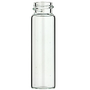 Made in USA 6 Pack 8 DRAM 30 ml 1 oz Clear Glass Vials with Phenolic Screw Caps (Storage Cosmetics Oils Perfumes Spices Specimen)