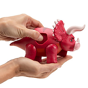 Dino Ranch Deluxe Dino 2-Pack - Features Biscuit, a 5-Inch Toy T-Rex, and Angus, a 4-Inch Toy Triceratops - Toys for Kids Featuring Your Favorite Pre-Westoric Ranchers