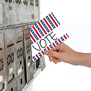 ceiba tree 120 Vote Postcards White Red Blue Blank Patriotic Theme Election Post Card