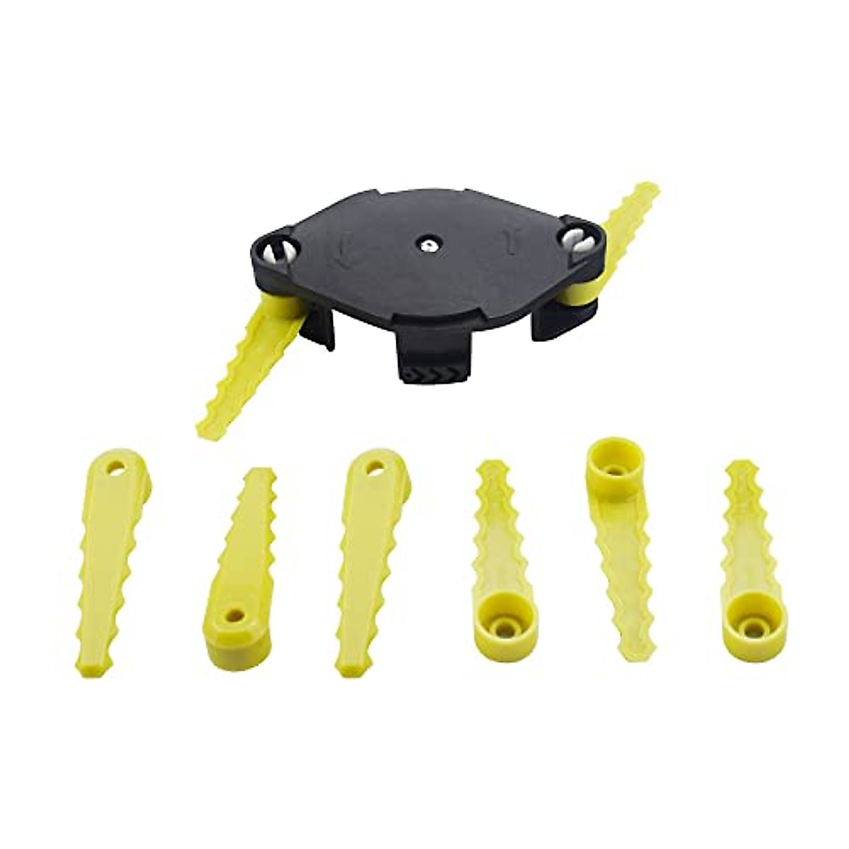 ACFHRL2 AC052N1 2-in-1 Fixed Line and Bladed Head kit Compatible with RYOBI Auto Feed String Trimmers - with String Trimmer Replacement Spool Line & Spool Cap & Serrated Blade - Complete Equipment