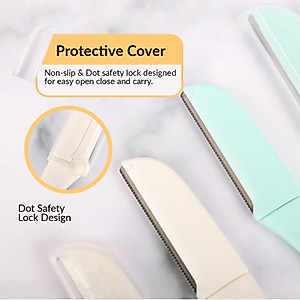 UNILOGICX Sweden Blade Eyebrow Razor, Silk Dermaplaning Tool, Hair Trimmer, Premium Facial Razor, Facial Shaver, exfoliating Tool for Women Body, Premium Blade Razor, 8 pcs