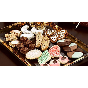 gold cookie tray Gold Cake Trays gold rectangle dessert trays gold disposable serving trays for parties and gold trays for dessert table (Pack of 12 )