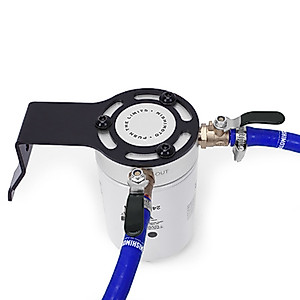 Mishimoto MMCFK-F2D-03BL Coolant Filter Kit Compatible With Ford 6.0L Powerstroke 2003-2007 Blue