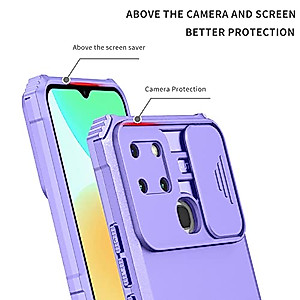 Back Cover Silicone Kickstand Case Compatible Compatible with infinix Smart 6,[3 Stand Ways] Vertical and Horizontal Stand Case,Full Body Hard Slim Protective Phone Case Lanyard Case