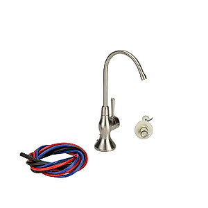 Watts Premier WP116187 Top Mount Twist Air-Gap Monitored Faucet, Brushed Nickel