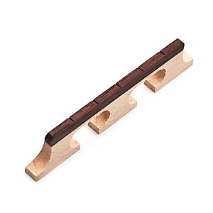 Jiayouy Banjo Bridge for 5 String Banjo Banjolele Parts Replacement Ebony and Maple