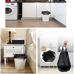 DZHJKIO Small Trash Bags,5 Rolls 46x60 Cm 100 PCS 4 Gallon Garbage Bags, For Kitchen Bathroom Bedroom Office Use