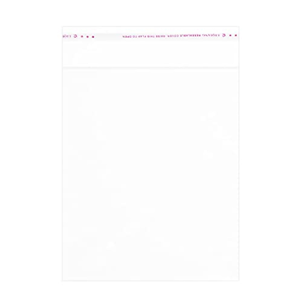 Tendwarm 9X12 Inch t-shirt Bags Clear Apparel Bags Self Seal Flap for Shirts Plastic Bags for Clothes Party Wedding Gift Bags (100 Pcs)