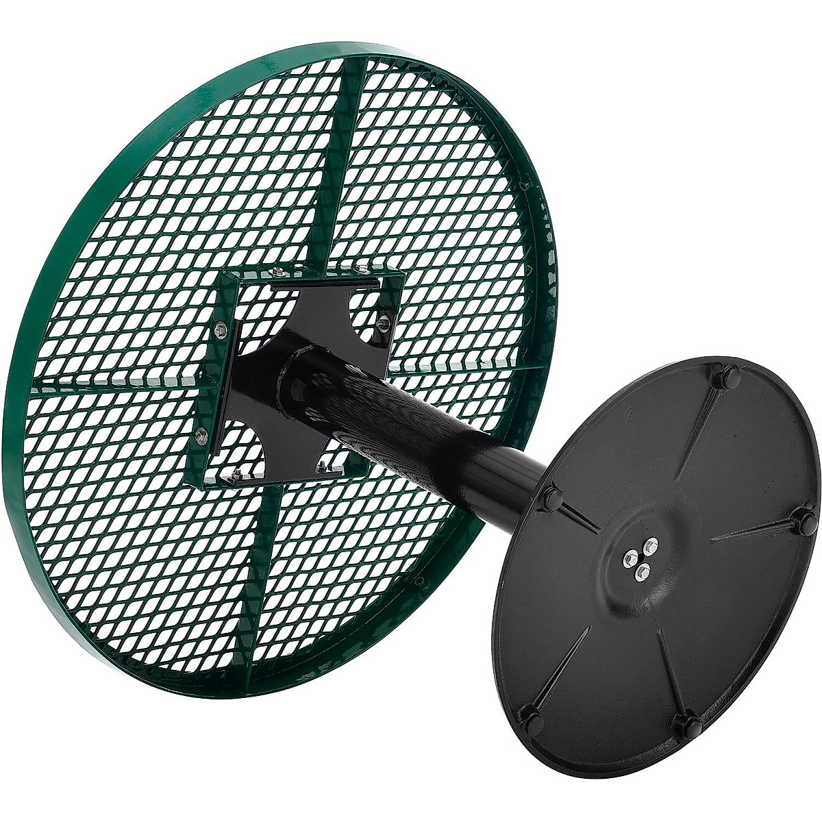 Global Industrial 36" Round Outdoor Cafe Table with Pedestal Base, 29" H, Green