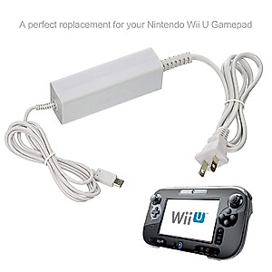 Charger for Wii U Gamepad, AC Power Adapter Charger for Nintendo Wii U Gamepad Remote Controller
