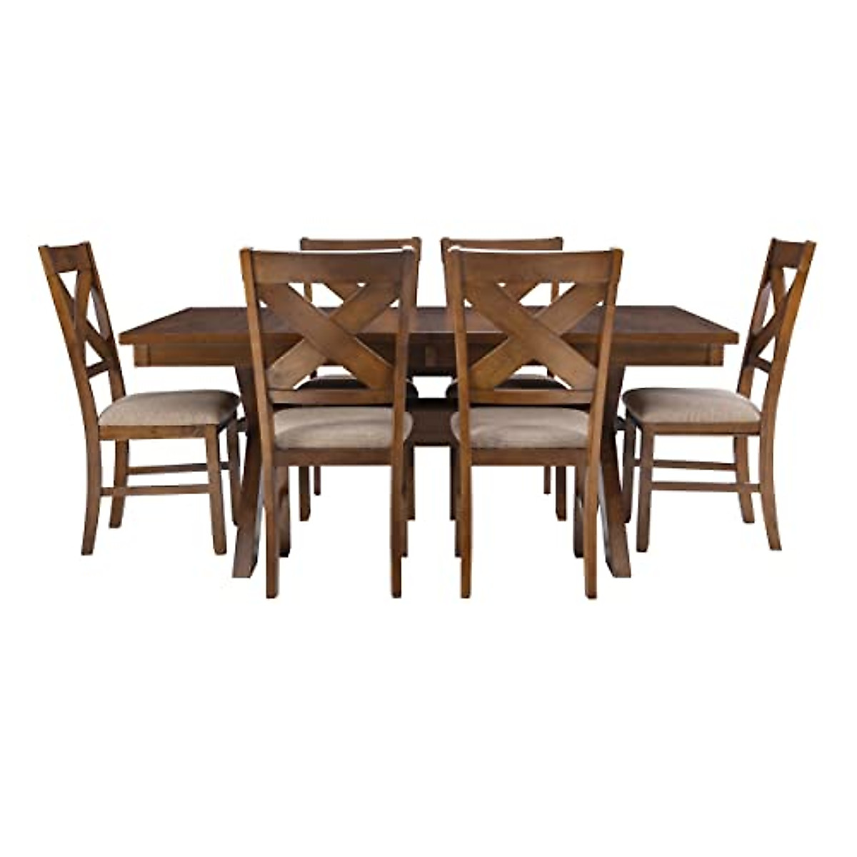 Powell 7 Piece Wooden Kraven Dining Set
