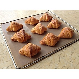 Bluedrop Baking Sheets Oven Liners Crisper Toaster Mesh Crispy Sheets Perforated PTFE Baking Liners For Pizza Non Stick Pads