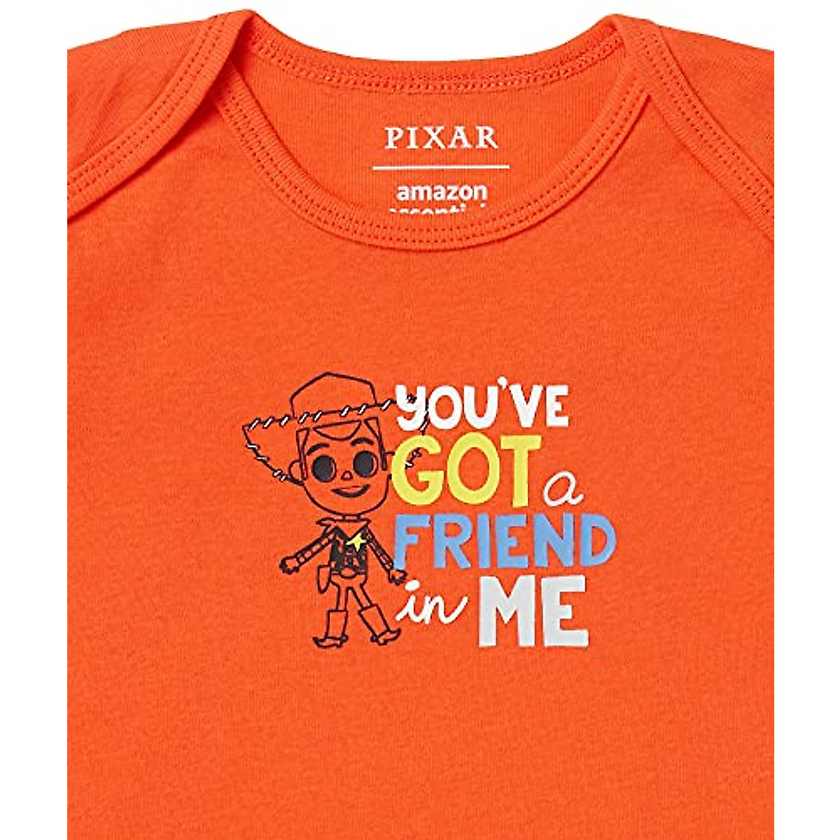 Amazon Essentials Disney | Marvel | Star Wars Baby Boys' Short-Sleeve Bodysuits, Pack of 6, Toy Story Play Nice, 12 Months