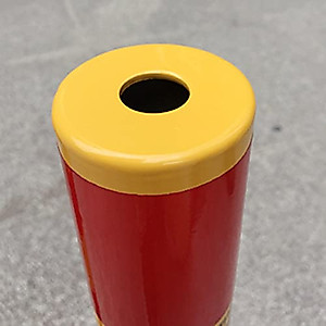 CAIMIAO Car Parking Space Lock Bollard Lockable Folding Security Post with Flexible Spring Collision Avoidance Bollard Parking Post with Keys (Color : Yellow, Size : Yellow)
