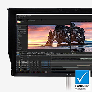 Acer ConceptD CP3 CP3271K Pbmiippruzx 27" UHD 4K (3840 x 2160) IPS G-SYNC Compatible Monitor, Pantone Validated, VESA Certified DisplayHDR400, DCI-P3, Delta E<1 (2 x DP, 2 x HDMI & 4 x USB 3.0 Ports)