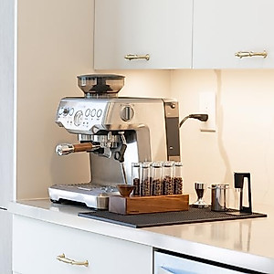 comunità Coffee Bean Cellar | Standard Bamboo Cap | 8 Borosilicate Glass Tubes + Walnut Base | 26g Capacity | Single-Dose Coffee Storage