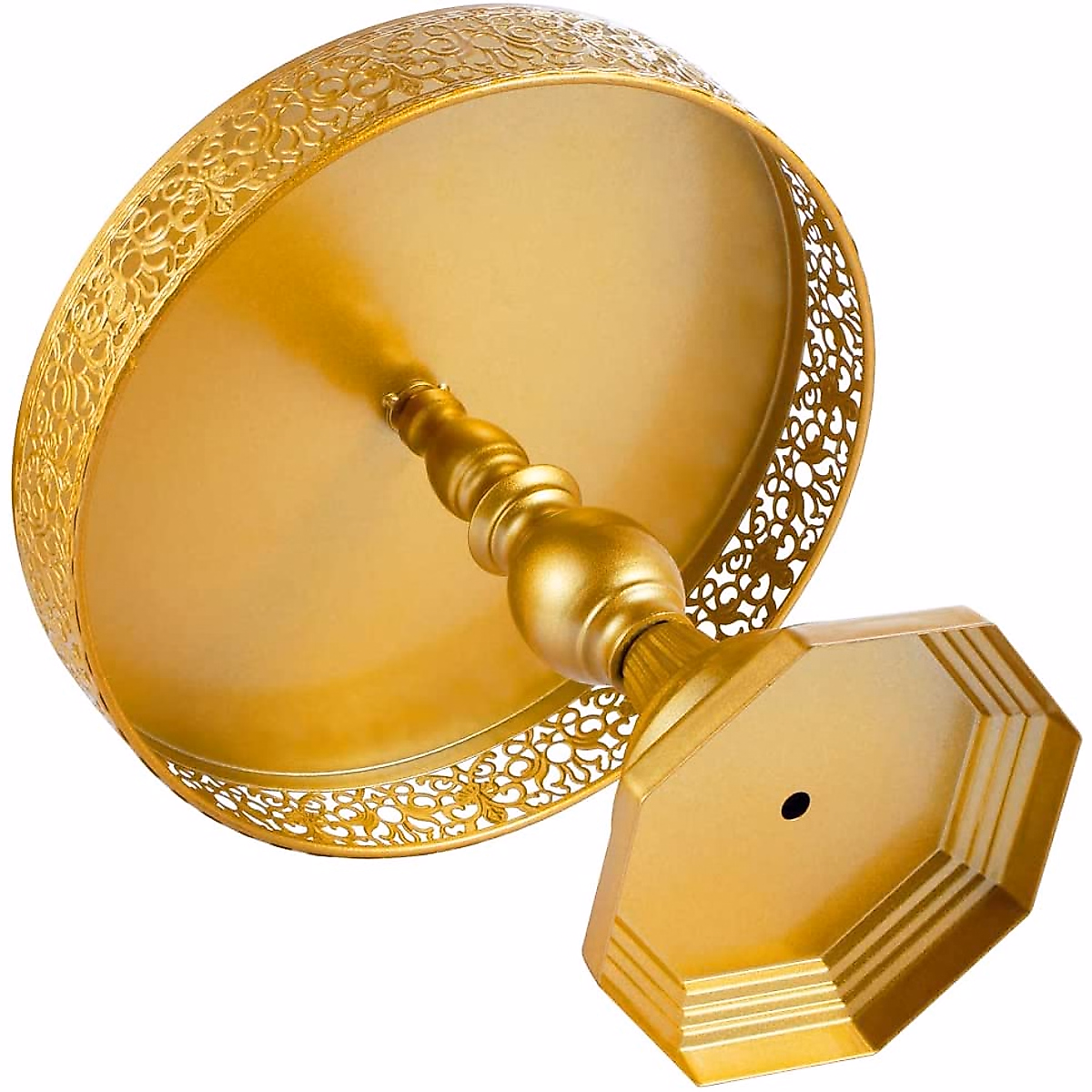 weharnar Gold Cake Stand Set - 3 Pcs Metal Cupcake Holders for Dessert Table Round Gorgeous Dessert Display Stands Trays Set for Christmas, Wedding, Birthday, Bridal & Baby Shower, Tea Party