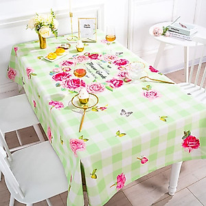 Nordic Ins Rose Flower Tablecloth Small Fresh Coffee Table Table Cover Household Rectangular Table Cover A11 140x210cm