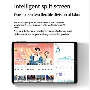 Docooler 10.1‘’ Business Touch Tablet, 4K HD Full Scree Tablet Bulit-in MTK6735 Processor, Android 7, 1200x800 Resolution＆5000mAh Large Battery, Dual Channel Stereo＆Camera（Color Optional）