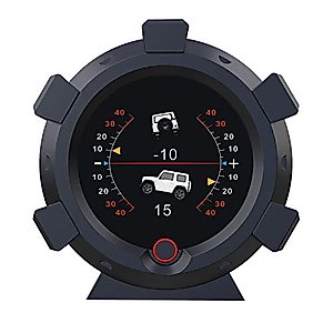 Car Angle GPS Slope Meter Car Inclinometer Level Tilt Gauge with Car HUD Speedometer MPH KMH for DC5-28V Off-Road and All Vehicle