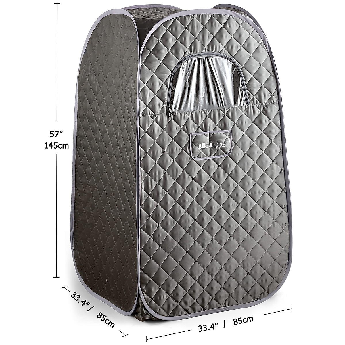 WillowyBe Portable Steam Sauna with Bluetooth Control, Steamer, Body Tent, Foldable Chair | Personal Home Spa