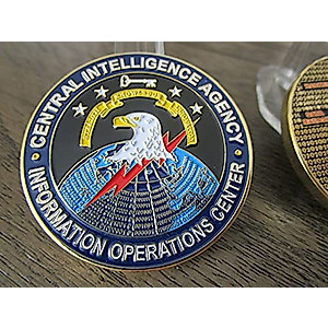 Central Intelligence Agency Information Operations Center IOC CIA Cyber Security Spy vs Spy Challenge Coin