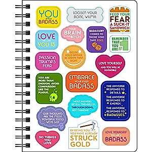 You Are a Badass Deluxe Organizer 17-Month 2022-2023 Monthly/Weekly Planner Cale