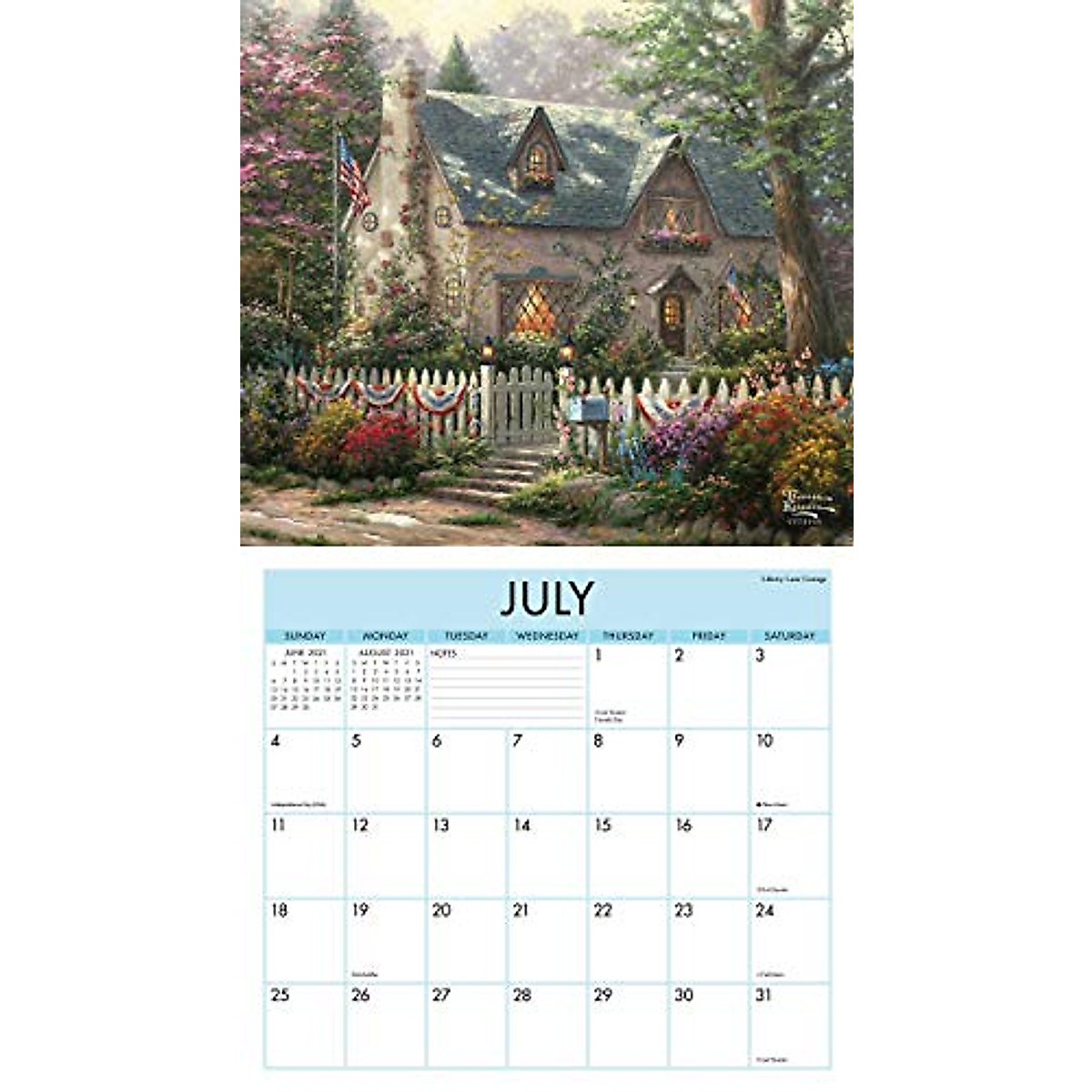 Thomas Kinkade Studios 2021 Deluxe Wall Calendar