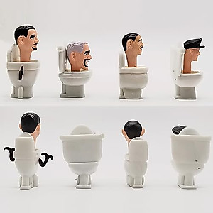 Skibi-Toilet Toy Figure,12pcs Skibi-Toilet Cool Game Character Action Toy Figure for Kids