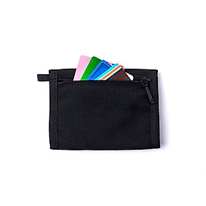 Chameleon Trifold Mens Wallet-Military Tactical Men Wallets- ID Card Holder - Canvas Thin Front Pocket Travel Wallet-Coin Zipper Pocket