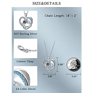 Dorunmo Personalized Photo Projection Pendant Necklace Mother Projection Picture Necklace jewelry Romantic Gifts for Women Birthday Anniversary Mother's Day Gift