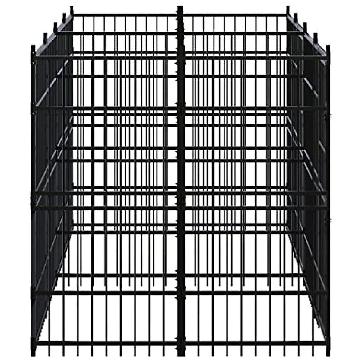 loibinfen Outdoor Heavy Duty Dog Kennel, Steel Dog Playpen,78.7" Height Portable Dog Fence, Dog Crate Cage Kennel Outdoor Dog House, Dog Exercise Pen for Small/Medium/Large Dogs, 79.3 ft²