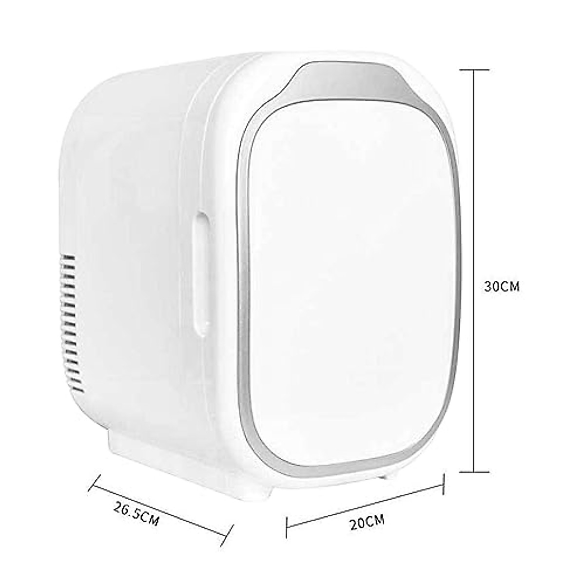 MagiDeal Mini Fridge Car Refrigerator 8L Cooler and Warmer Refrigerators Personal Refrigerator Skincare Fridge for Beverage Lunch Cosmetics Home Dorm