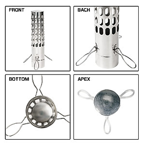 FIREHIKING Stove Pipe Spark Arrestor Chimney Rain Cap for 2.36inch/6cm Stainless Steel Stovepipe