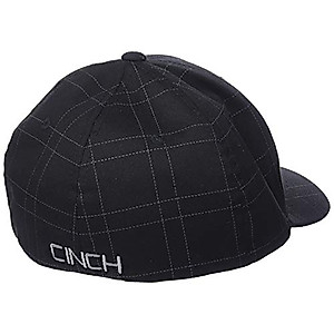 Cinch Men's Flexfit Cap with Emboidery, Black/Grey, S/M
