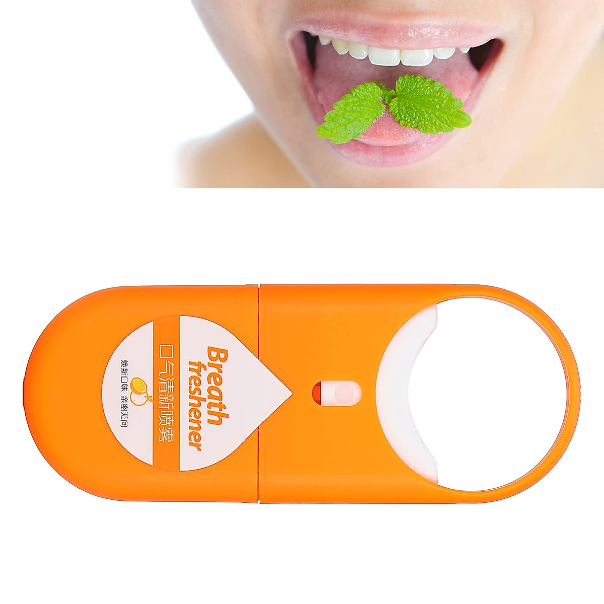 Mouth Spray, Oral Care Spray Cleaner to Eliminate Bad Breath Fine Mist Breath Aerosol Breath Cleaner for Salt(Orange flavor)